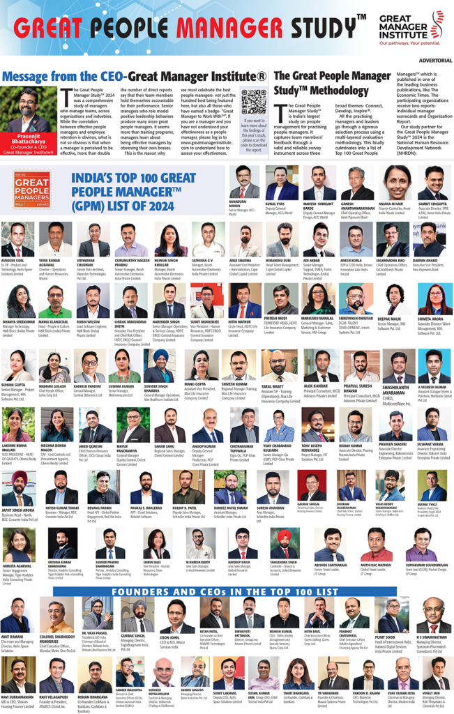 Registrations for the Great People Manager Study® are now open - Great ...