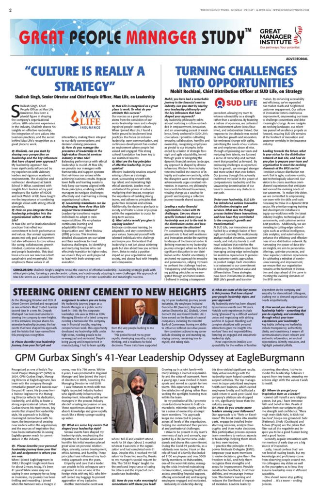 Top 100 Great People Managers 2024 - Great Manager Institute®
