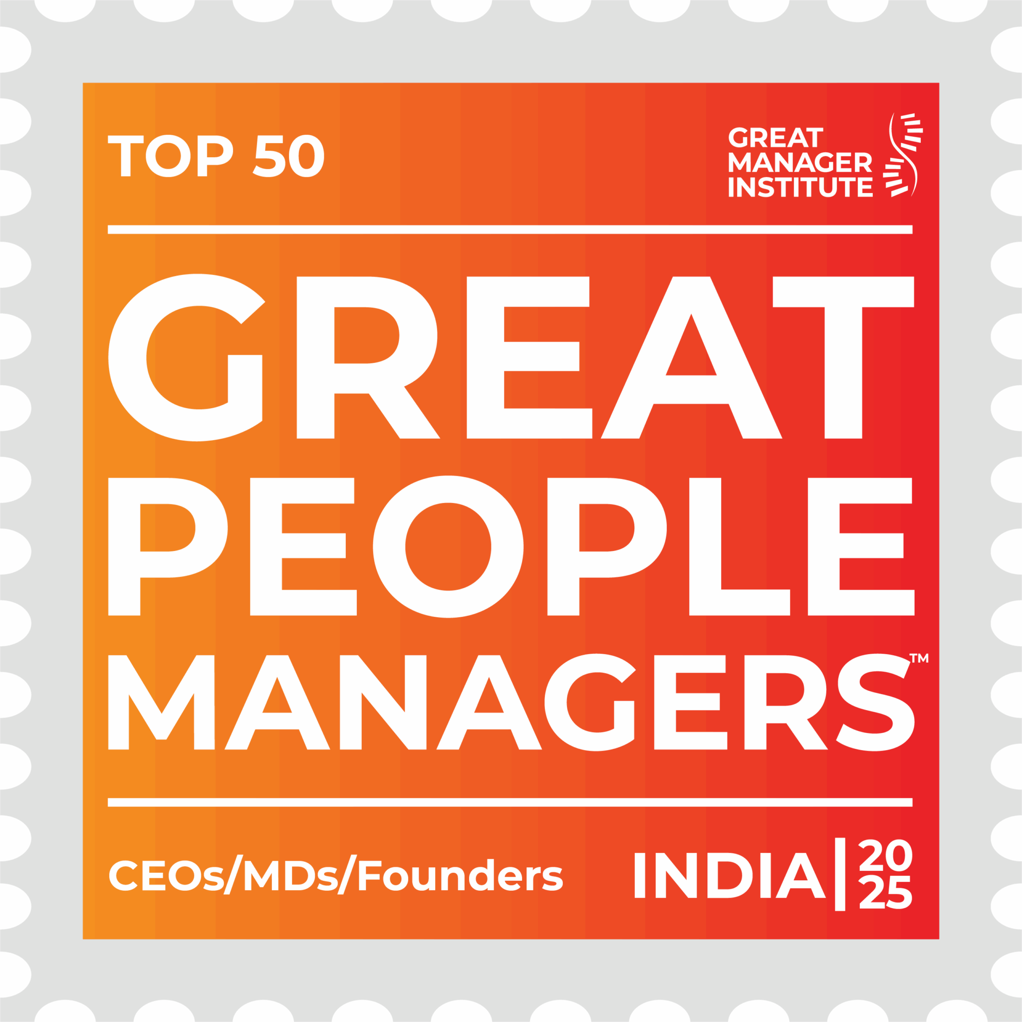 Indias Top 50 CEOs List - Great Manager Institute®